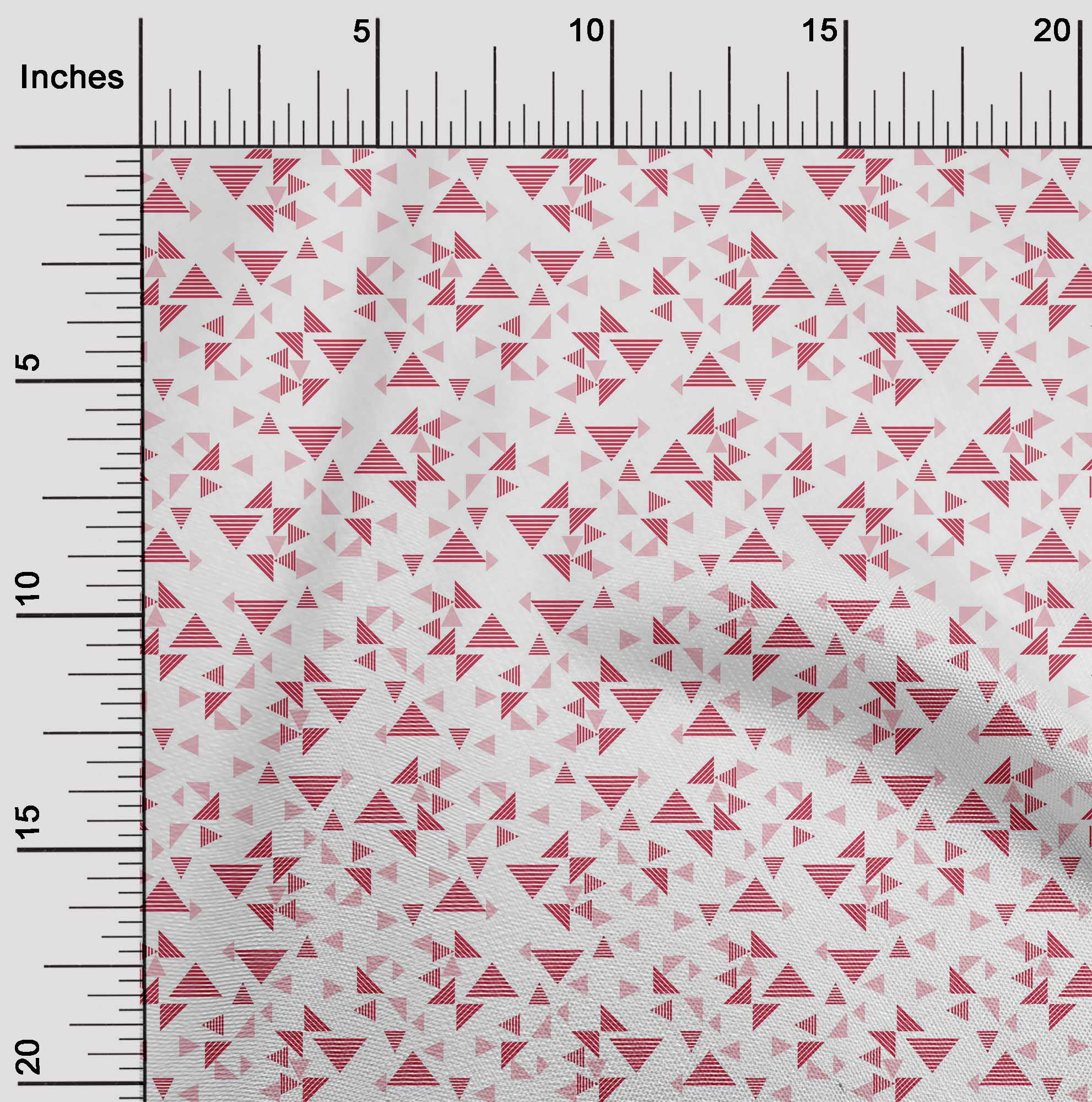 oneOone Viscose Jersey Fabric Triangle Geometric Print Fabric By The ...