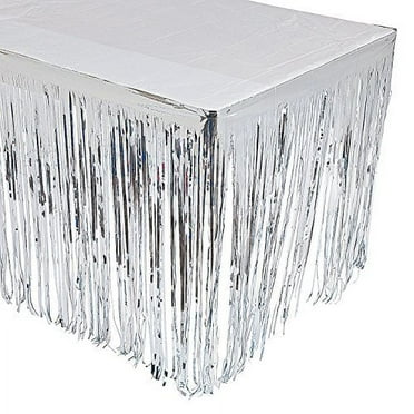 Pool Party Fringe Table Skirt, Party Supplies, Birthday, 1 Pieces ...