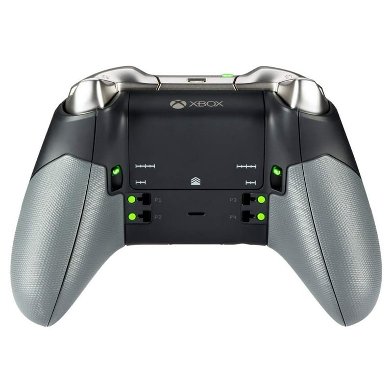 eXtremeRate Gray Rubberized Right Left Side Rails Replacement Rear Handle Grips Back Panels Faceplates Kits for Xbox One Elite Controller Model 1698 Walmart