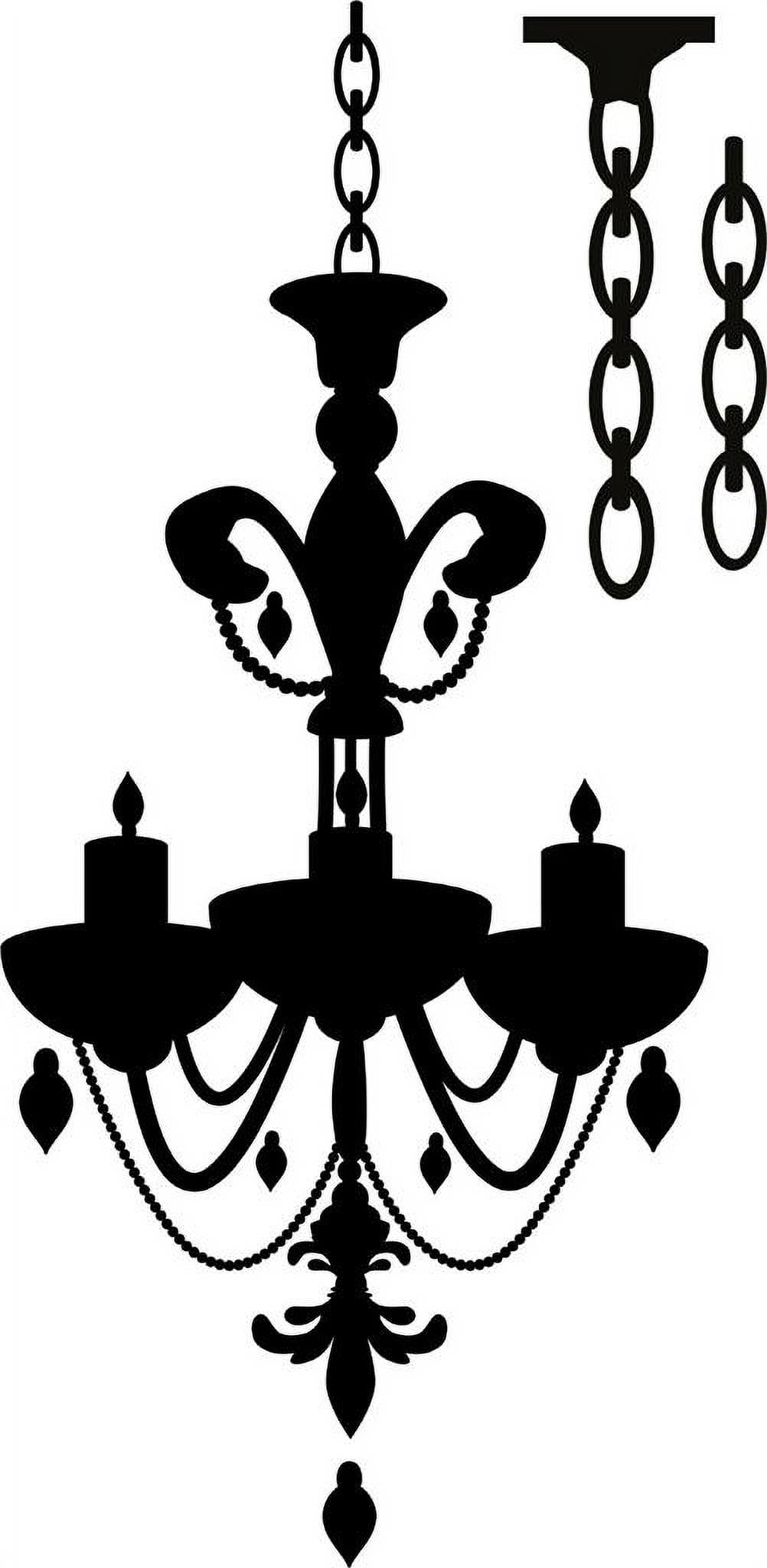 Design With Vinyl Chandelier 4 Artwork living room Hanging Light ...