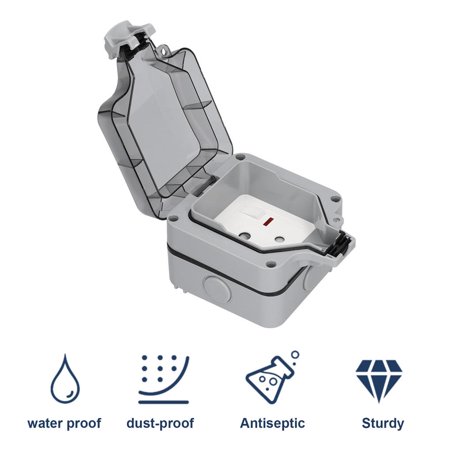 Outdoor Weatherproof Socket IP66 Rated Splash-proof European 15A ...