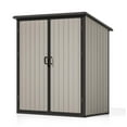 Patiowell Outdoor Storage Shed, 5x3 FT, Waterproof Resin Cabinet ...