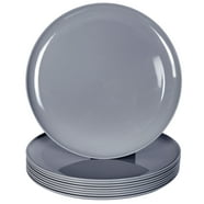 Beautiful Scallops Set of 4 Stoneware Dinner Plates Black by Drew ...
