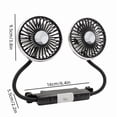 Car Rear Seat Fan USB Powered Fan with Flexible Arms High Wind Kid-Safe ...