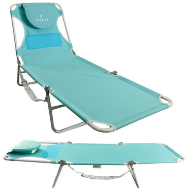 Ostrich Deluxe 3N1 Lightweight Outdoor Beach Lounge Chair w/Footrest ...