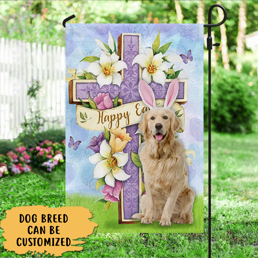 Personalized Dog Flag Easter Bunny Easter Dog Flag TRV1704FCT - House ...