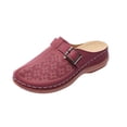 Bkhluea Women Floral Cutout Buckle Mule Shoes Comfortable Slip On ...