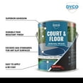 DYCO Court and Floor Anti-Slip 100% Acrylic Paint, Red Currant, 1 ...