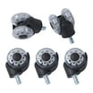 WEN 3-Inch Polyurethane Replacement Office Chair Swivel Caster Wheels ...