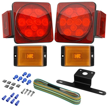 Trailer Tail Light Kit RV/Camper LED Turn Signal Brake Combo 12V Boat ...