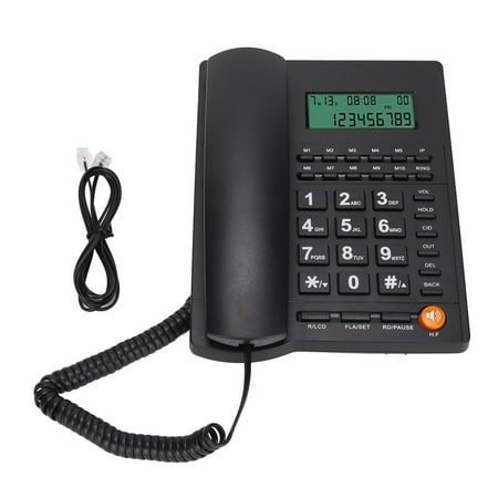 Desktop Landline Phone,Corded Telephone Hands Free Office Phone ...