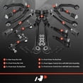 A-Premium 12Pcs Suspension Kit, Front Upper Lower Control Arm with Ball ...