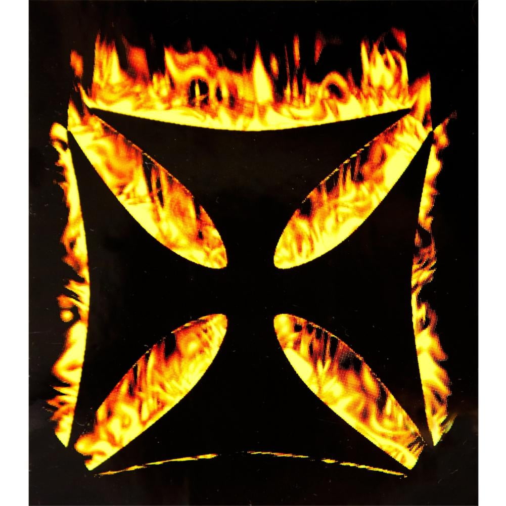 Flaming Iron Cross - Decal - Walmart.com