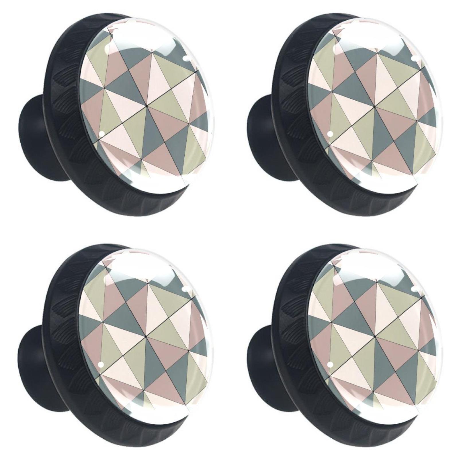 4 Pcs Geometry Knobs for Kitchen Cabinet Cupboard Dresser Bookcase ...