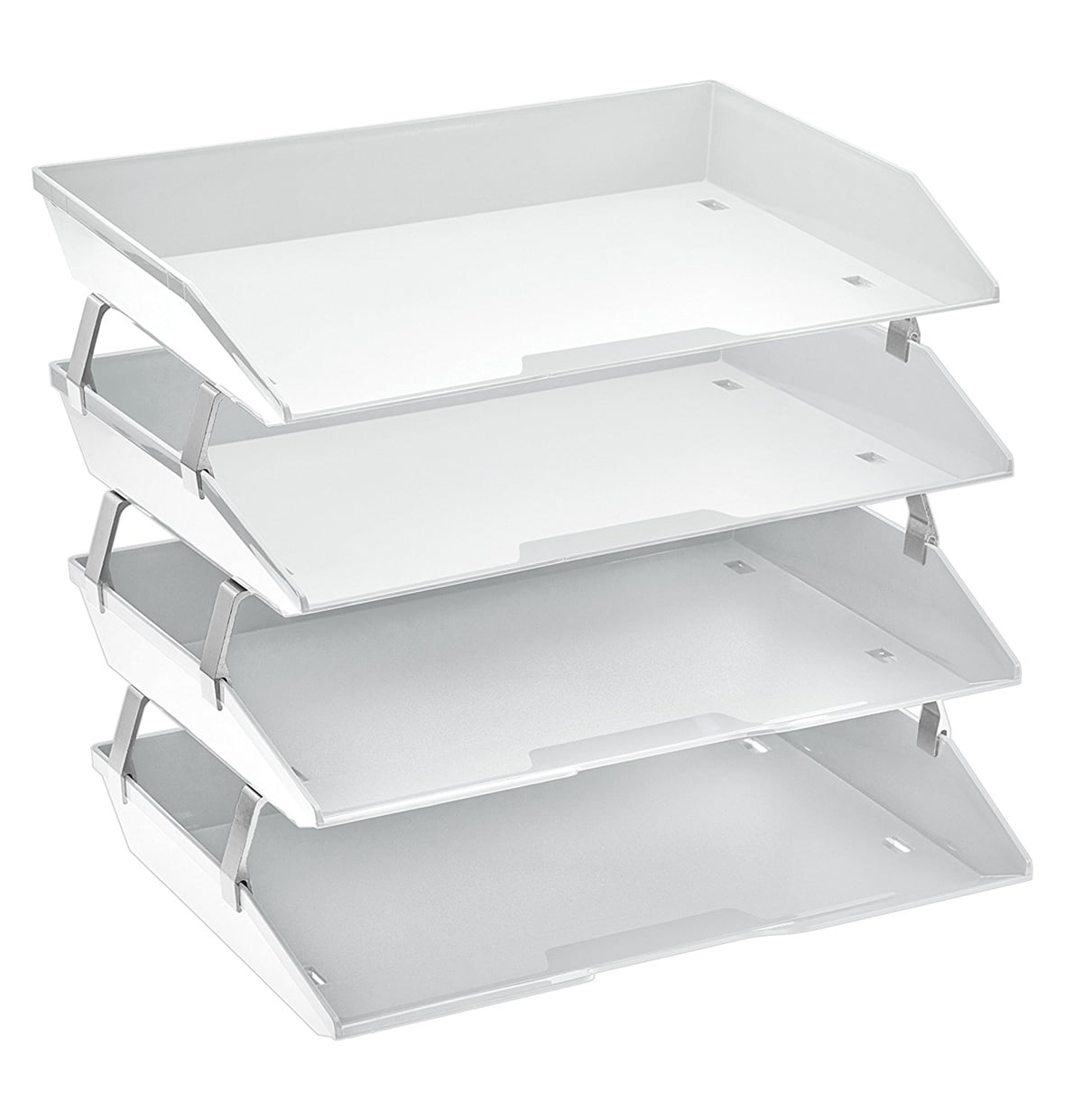 Acrimet Facility 4 Tier Letter Tray Side Load Plastic Desktop File ...