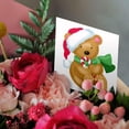 3drose, Cute Little Santa Bear Illustration with a Candy Cane, 12 ...