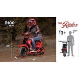 Coleman Powersports B100 105cc Gas Powered Mini Bike, 22 MPH, Red ...