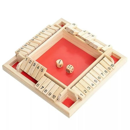 Number Board Game In French Shut The Box Board Games Toys Red | Walmart ...