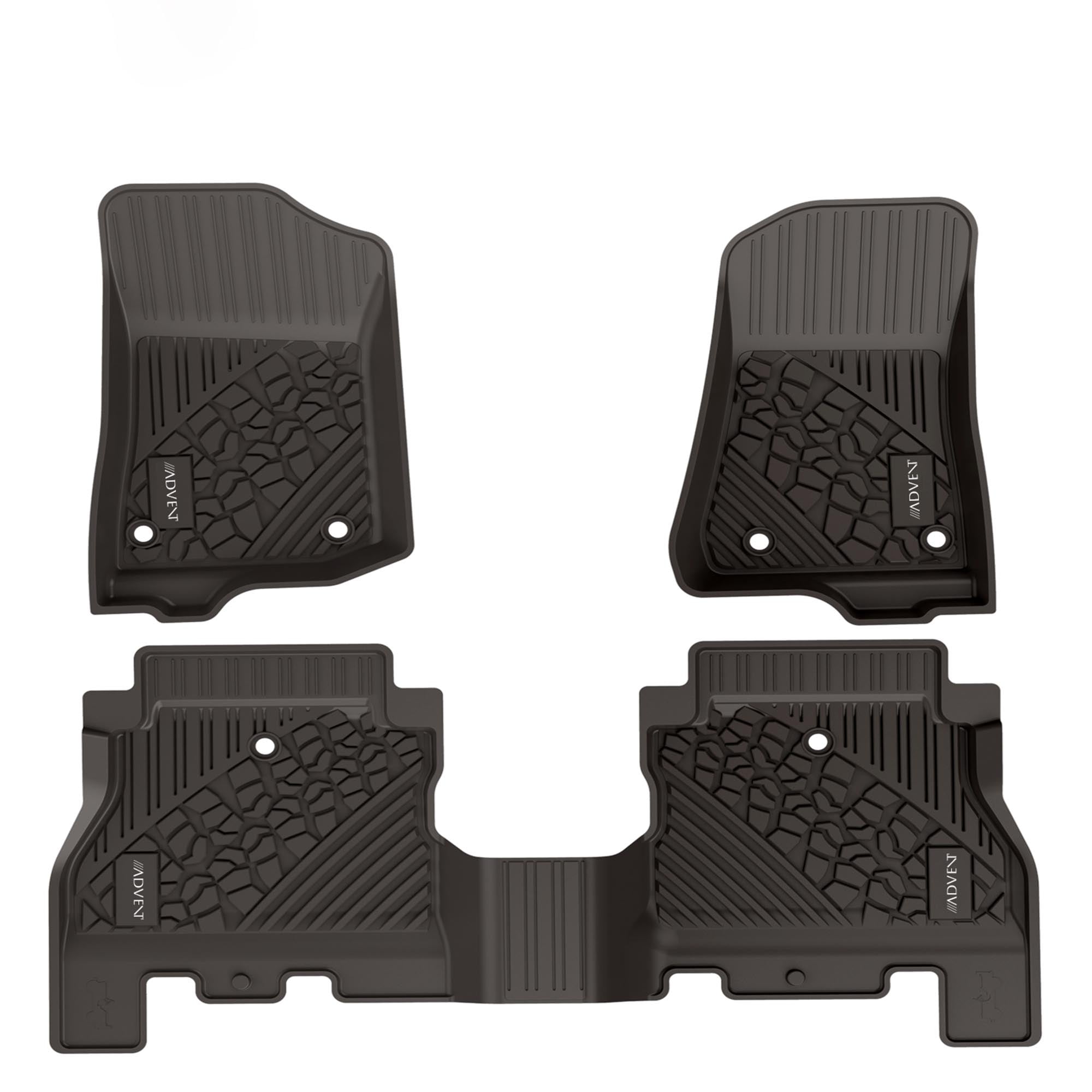 3W Jeep Gladiator 2020-2023 Custom Floor Mats TPE Material