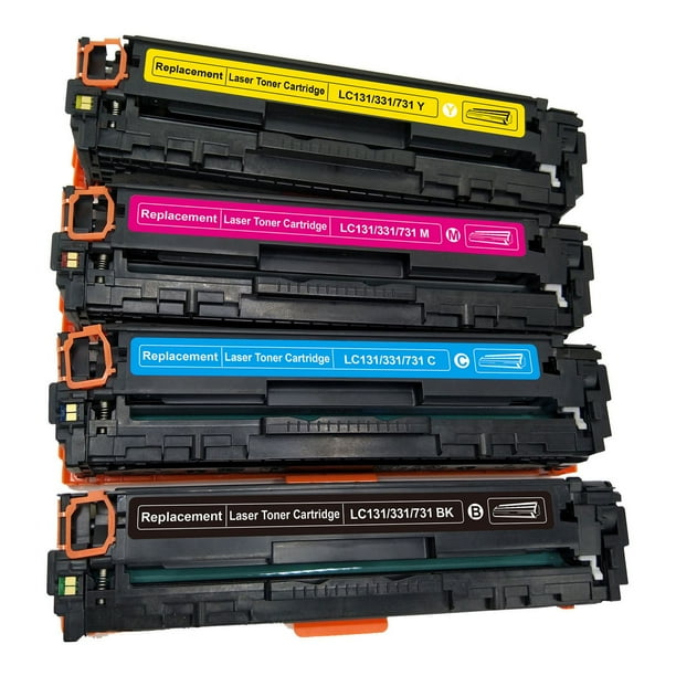 L-ink Compatible Canon 131 Toner Cartridge Set (BK, C, M, Y) (6272B001 ...