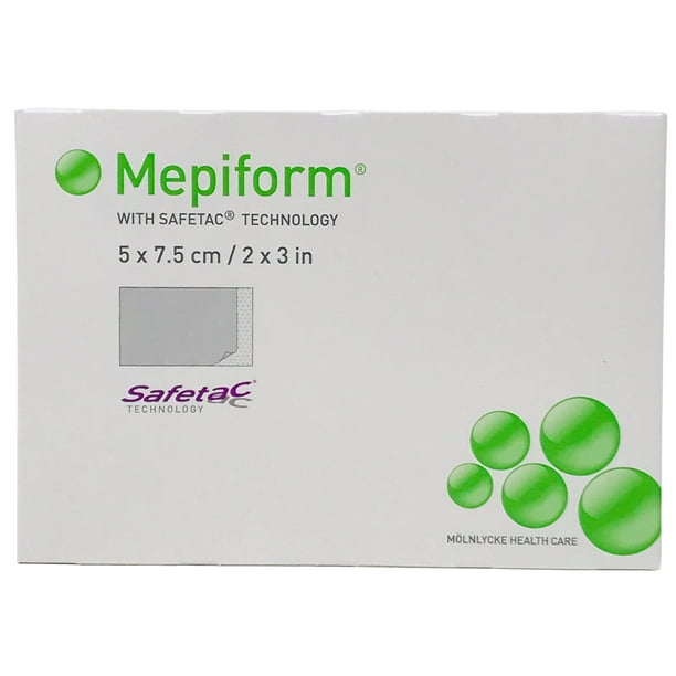 Mepiform Silicone Gel Sheet For Scar Management 2" x 3" - Box of 5 ...