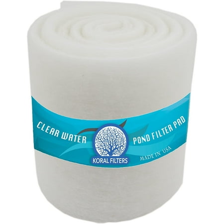 Koral Filters Aquarium Filter Pad Media Roll - Dye Free - 12 Inches by ...
