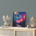 Abstract Starry Sky Framed Canvas Wall Art, Path Forest Dreamy ...