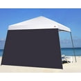 SideWall for 10x10ft Slant Leg Canopy Frame, 3 Pack SunWall Only,Black ...