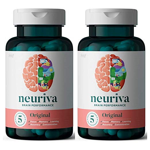 2 pack - NEURIVA Original (30 Count) Fast-Acting Brain Support ...
