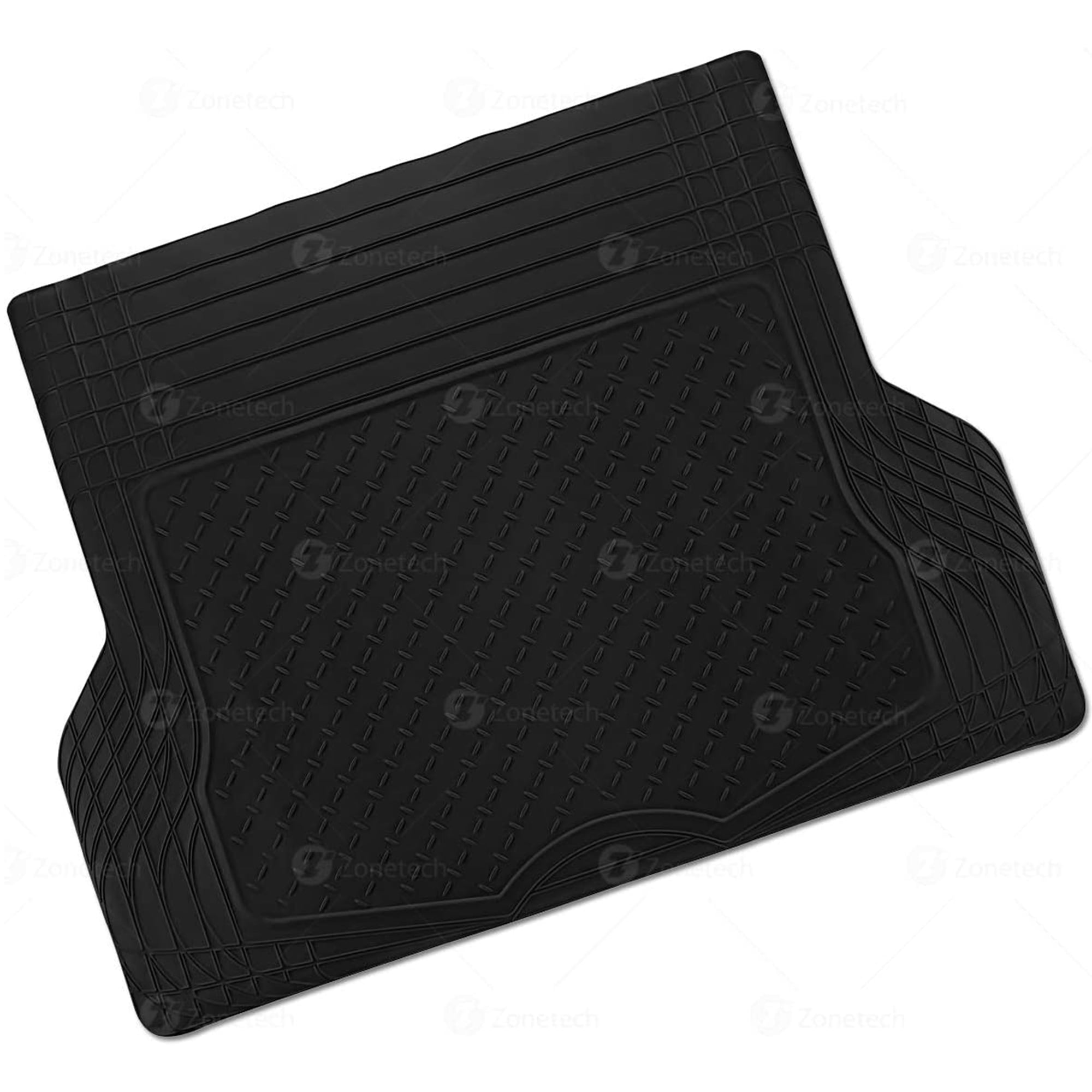 Zone Tech All-Weather Universal Rubber Trunk Cargo Liner Car Floor Mat ...