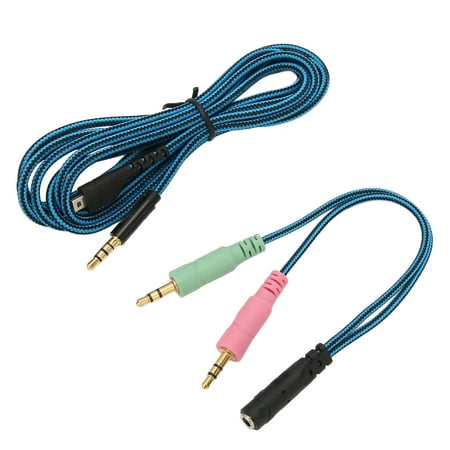 Headphone Cable, Gold Plated Plug Headset Cord Prevent Interference ...