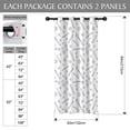 Baseballs and Bats White Pattern Blackout Curtains,Triple Weaved Fabric ...