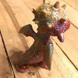 Gregory the Friendly Red Dragon Figurine Statuette Fairy Tale Fantasy ...