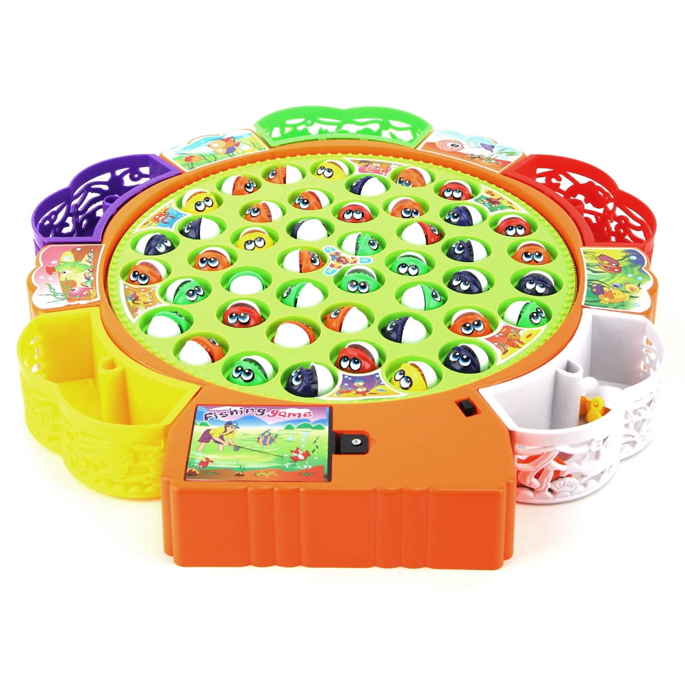 Ccdes Fishing Game Toy Set with Rotating Board fishing plate parent ...