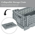 Simplify 4LT Plastic Collapsible Storage Crate in Grey - Walmart.com