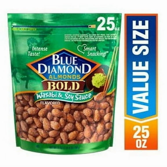 Blue Diamond Almonds, White Cheddar Flavored, 40 Ounce, Savory and ...