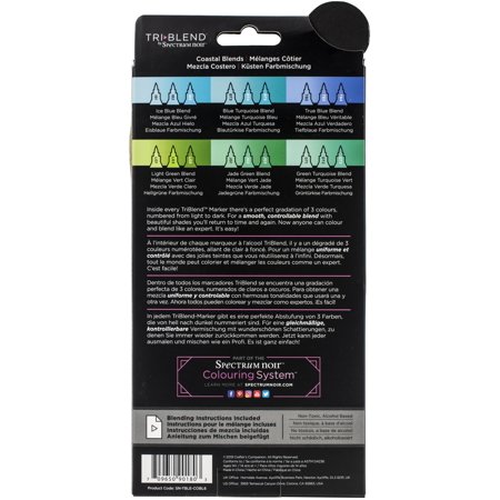 Spectrum Noir Triblend Markers 6/Pkg-Coastal Blends - Walmart.ca
