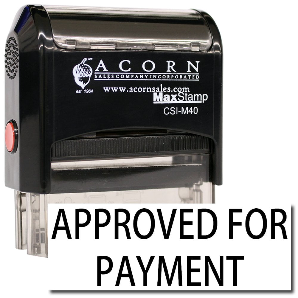 Large Self-Inking Approved For Payment Stamp with Purple Ink - Walmart.com