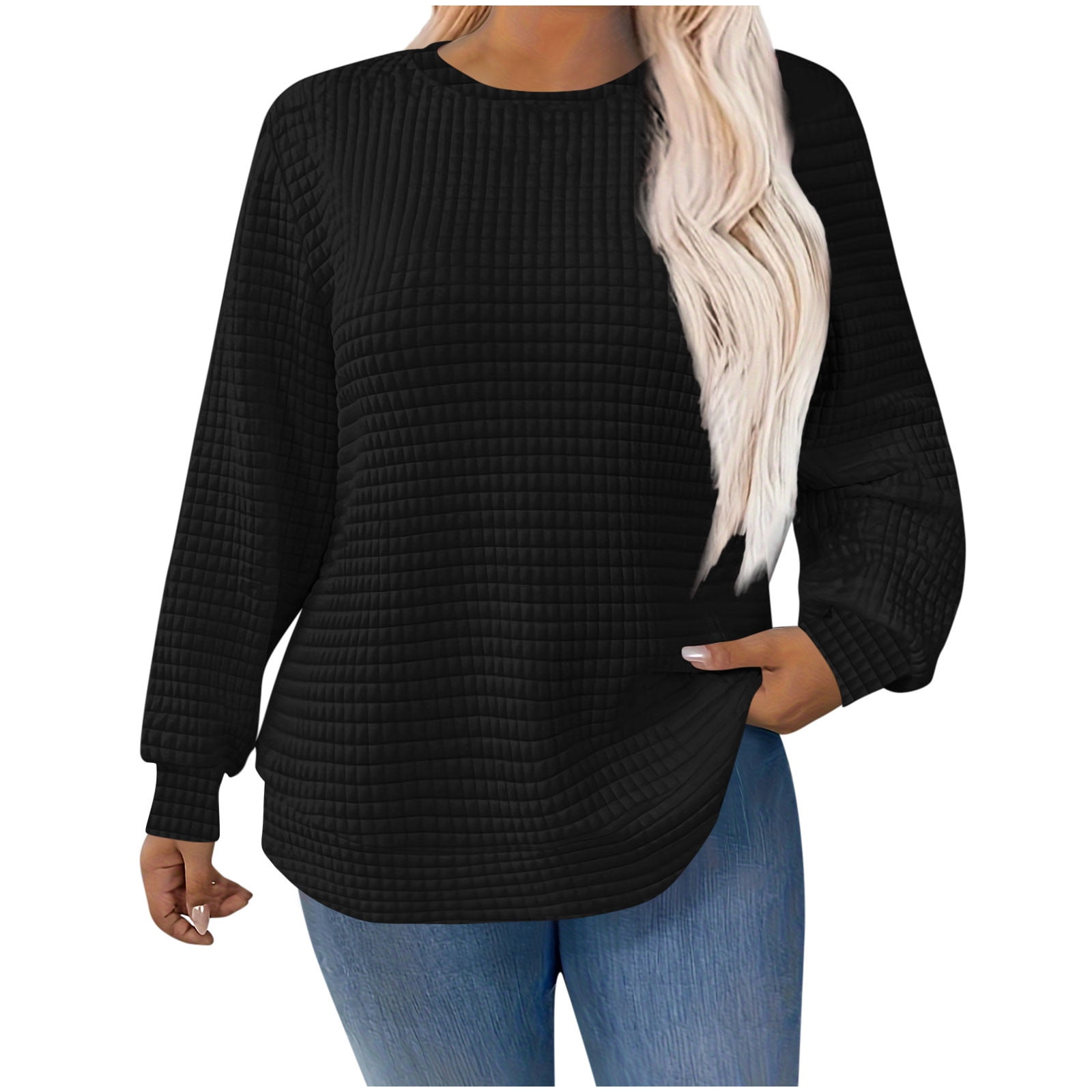 Click here for Plebaso Womens Plus Size Sweatshirts Crew Neck Cas... prices