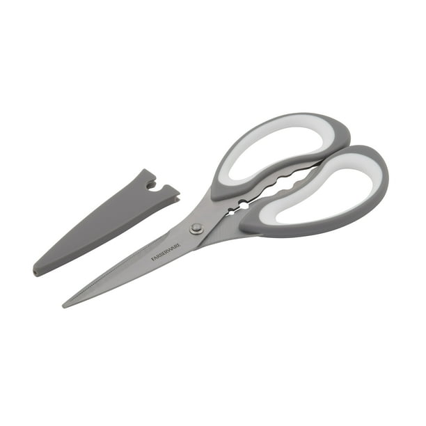 Farberware All Purpose Scissors with Blade Cover and Soft Grip Handles ...