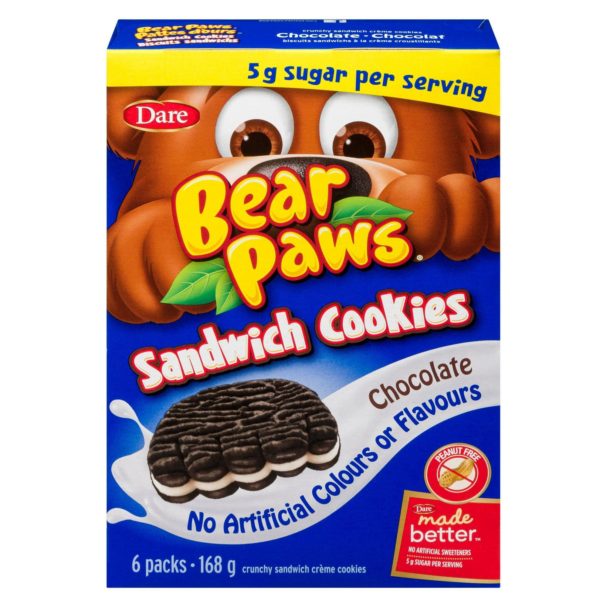 Click here for Bear Paws Sandwich Cookies Chocolate  Dare 168g prices