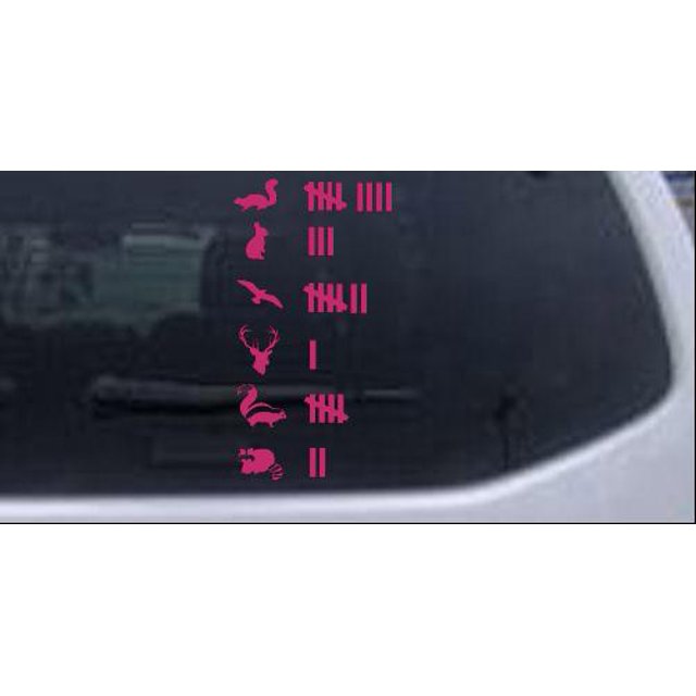 Keeping Count Roadkill Animals Car or Truck Window Decal Sticker ...