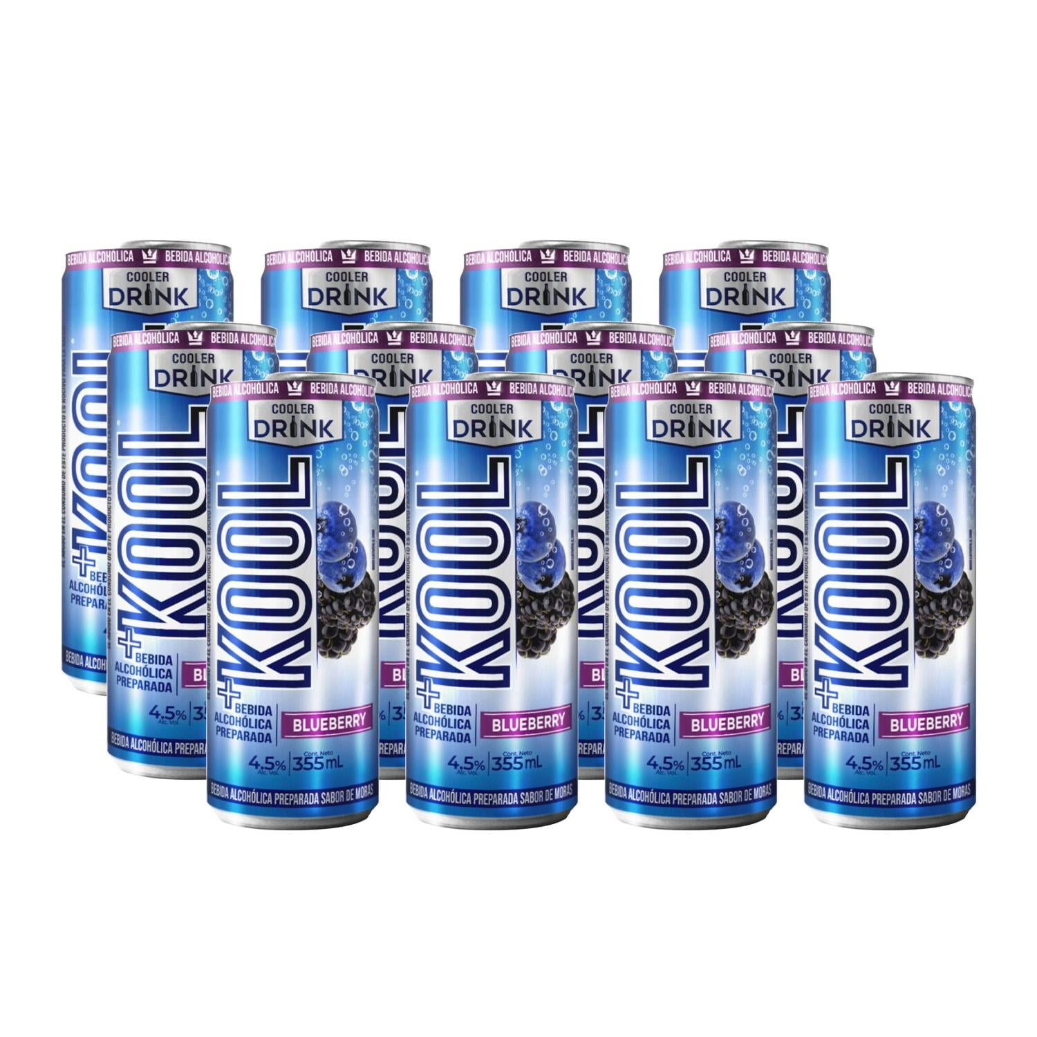 Pack de 12 Bebida Preparada Kool Blueberry 355 ml | Bodega Aurrera en línea