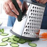 Grater & Shredder,Stainless Steel Zester with 4 Sides- Kitchen Cutter ...