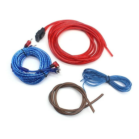 10GA Car Subwoofer Cable Amplifier Wiring Kit 5m Audio Subwoofer Sub ...