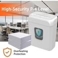 Low Noise Operation Paper Shredder, 6-Sheet Cross-Cut, Credit Card ...