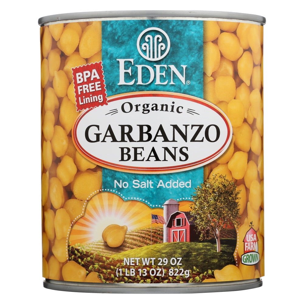 Eden Foods Organic Garbanzo Beans, lata de 29 onzas, 12 por caja ...