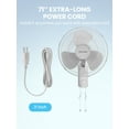 PELONIS 16'' Wall-Mountable Heavy Duty Oscillating Fan, 3-Speed, Large ...