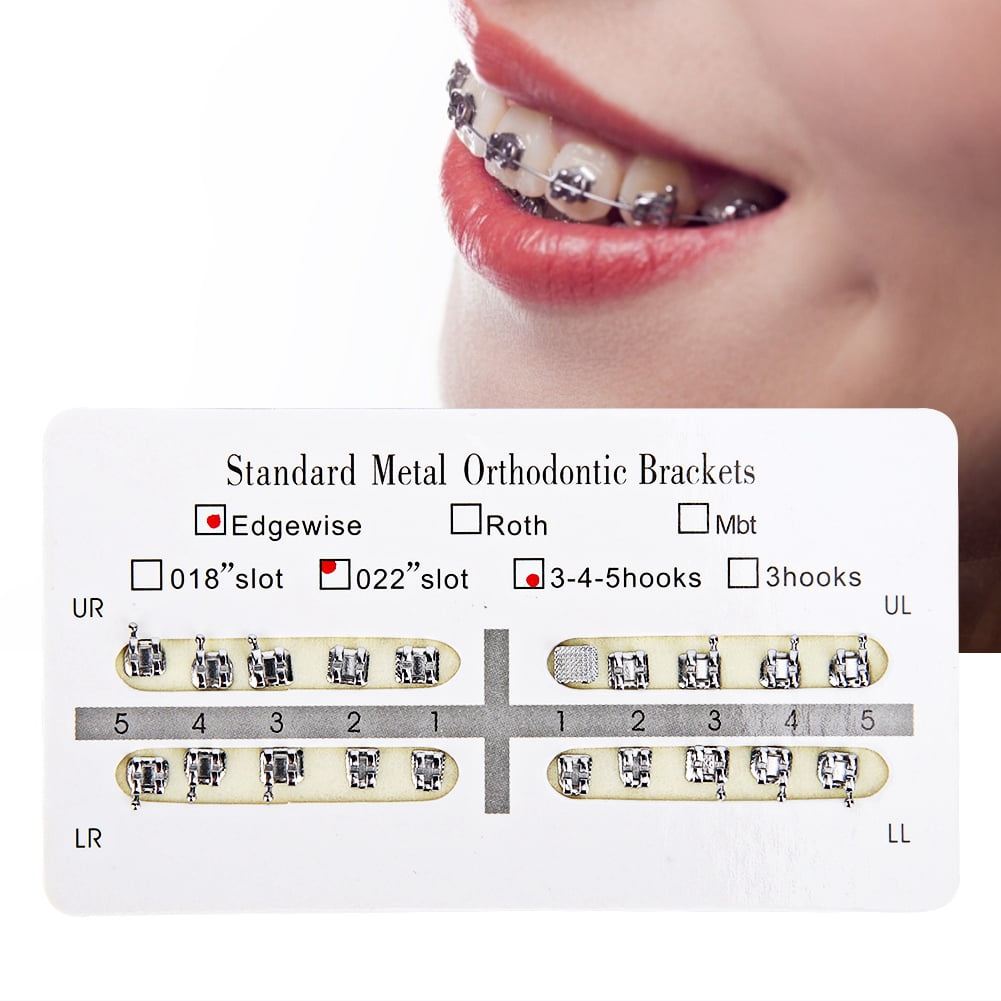 Brackets dentales de metal, 10 paquetes de brackets dentales de metal ...