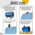 Sonret - Barrel Stove Kit Perfect For 30-55 Gallon Barrel Metal Barrel ...